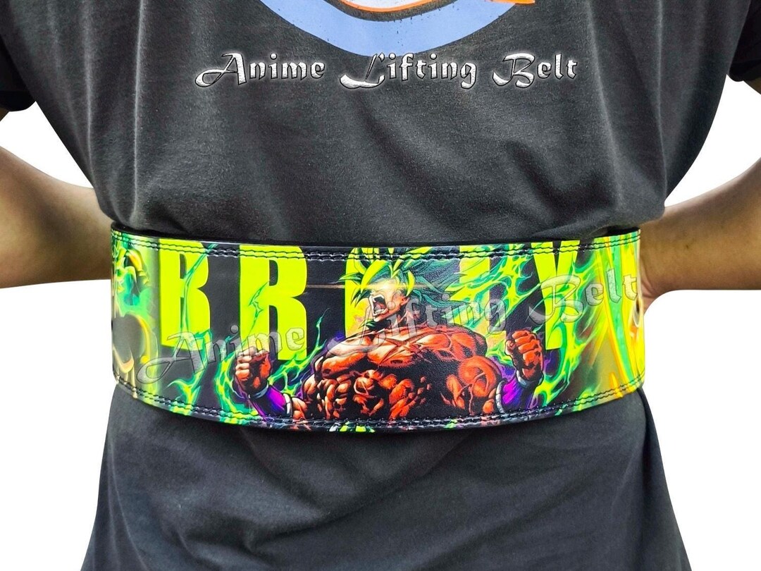 Broly Anime Weightlifting Belt: Dragon Ball Z Genuine Leather Gym Belt ...