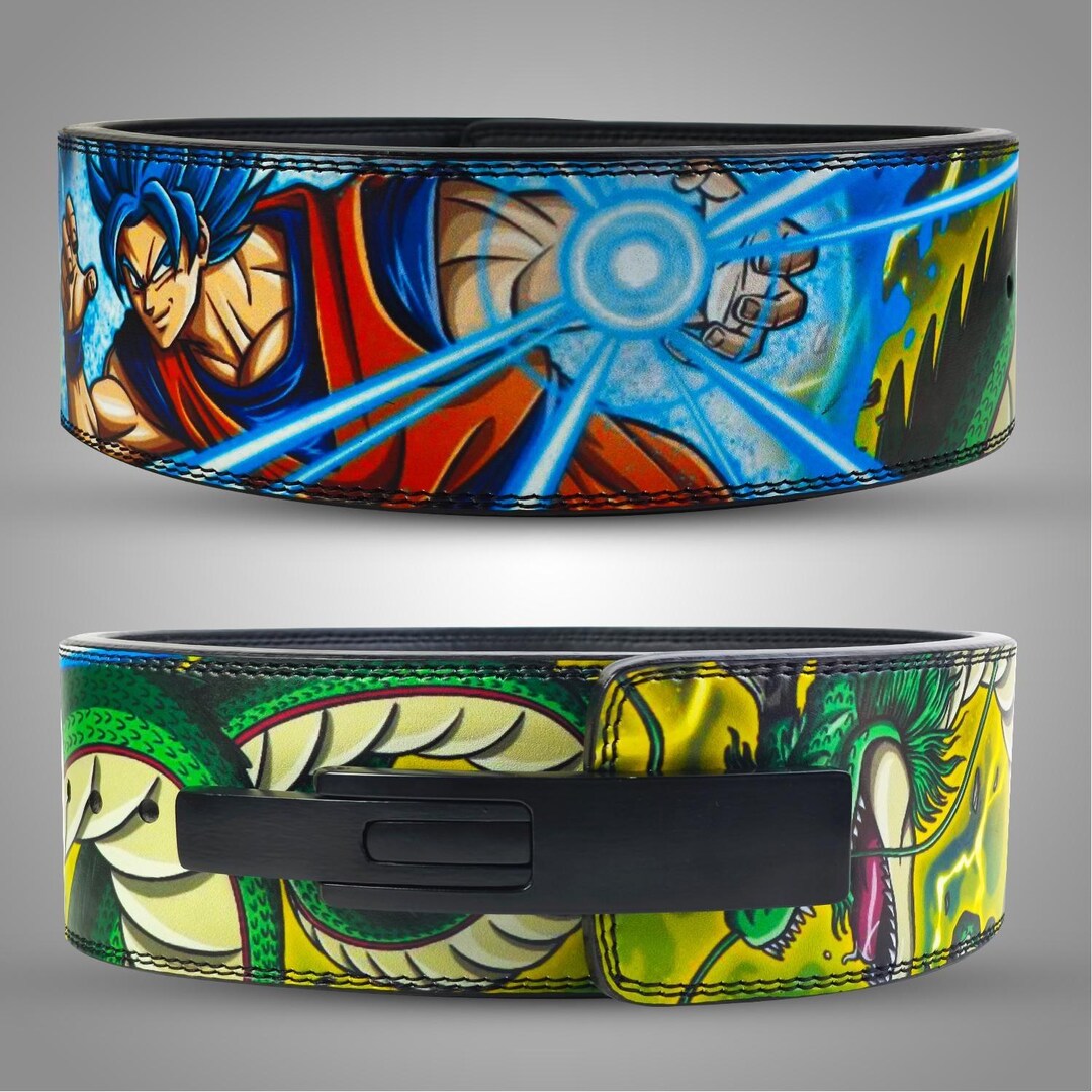Goku Anime Leather Weightlifting Belt: Dragon Ball Z Gym Support - Etsy