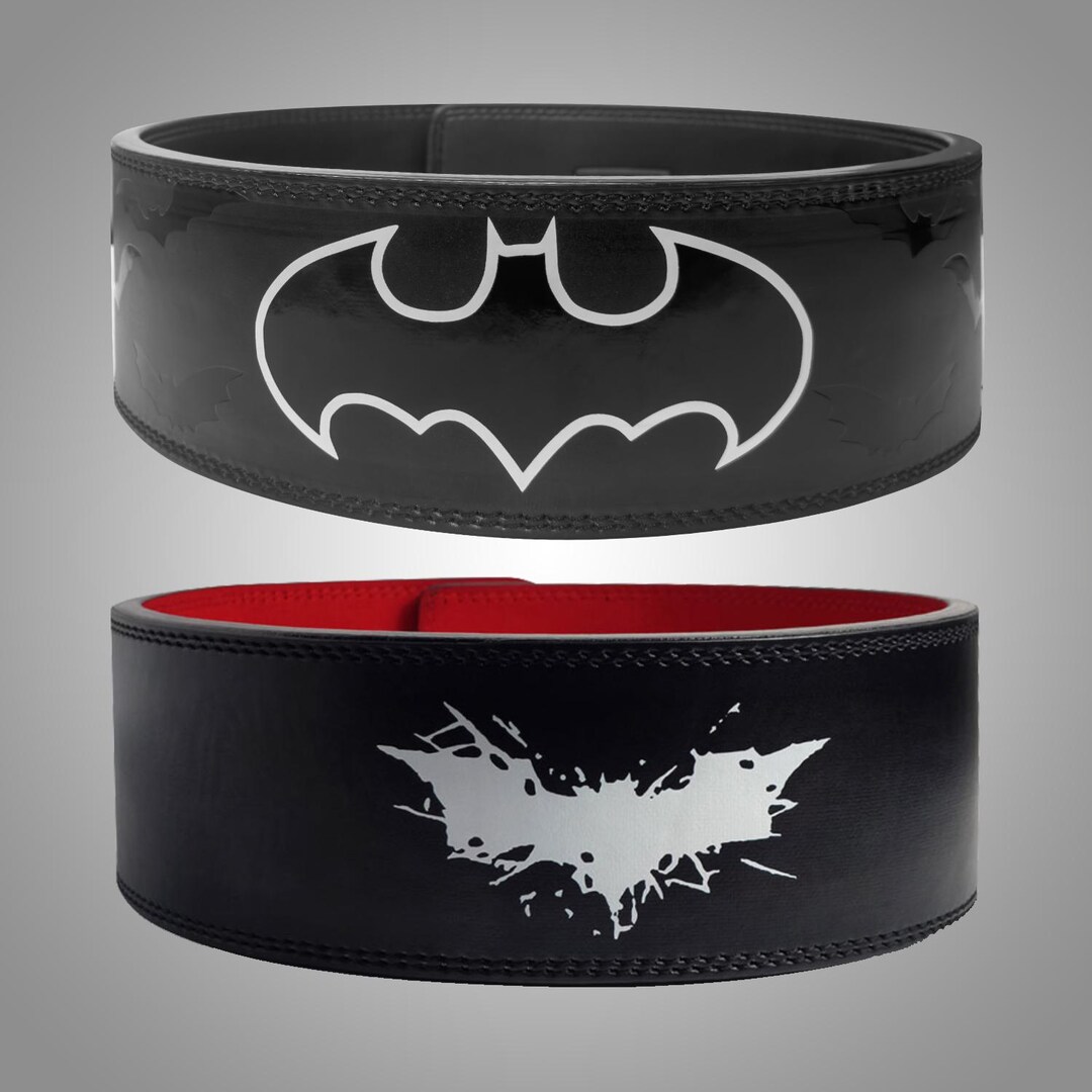 Batman Weight Lifting Belt: Leather Weightlifting Dealifting ...