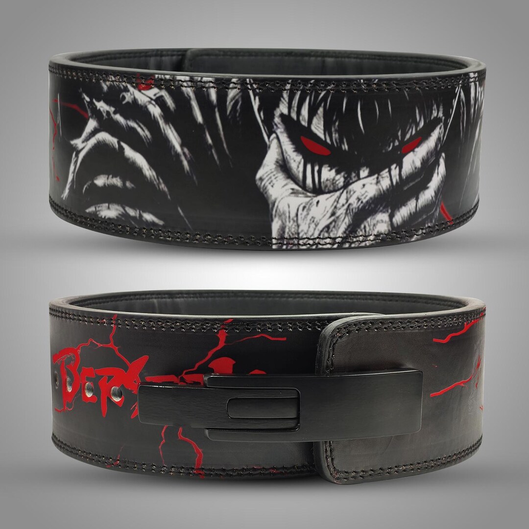 Berserk Anime Weightlifting Belt: Custom Leather Gym Back Support - Etsy