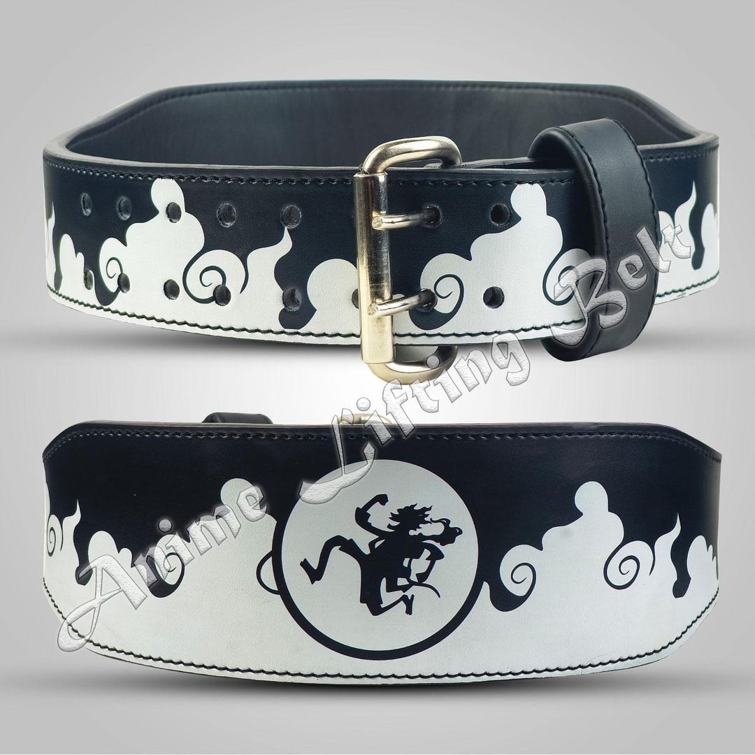Custom Luffy Gear 5 Weightlifting Belt – Leather Anime Gym Belt With ...