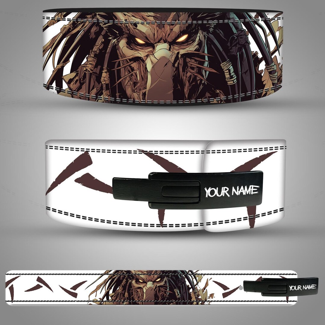 Predator Leather Weight Lifting Belt: Anime Gym Powerlifting Belt - Etsy