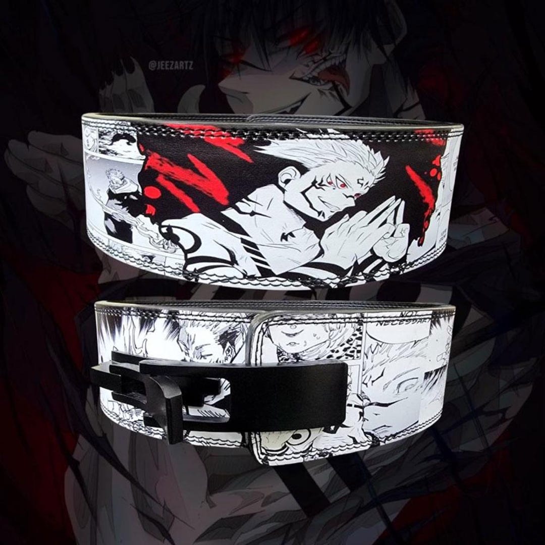Ryomen Sukuna Lifting Belt: Anime Weightlifting Lever Belt - Etsy