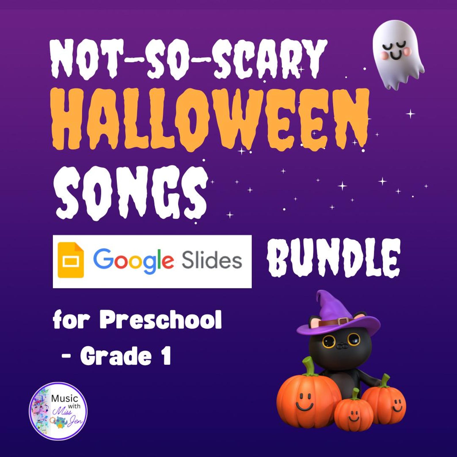 Not-so-scary Halloween Google Slides Bundle for Preschool - Grade 1 ...