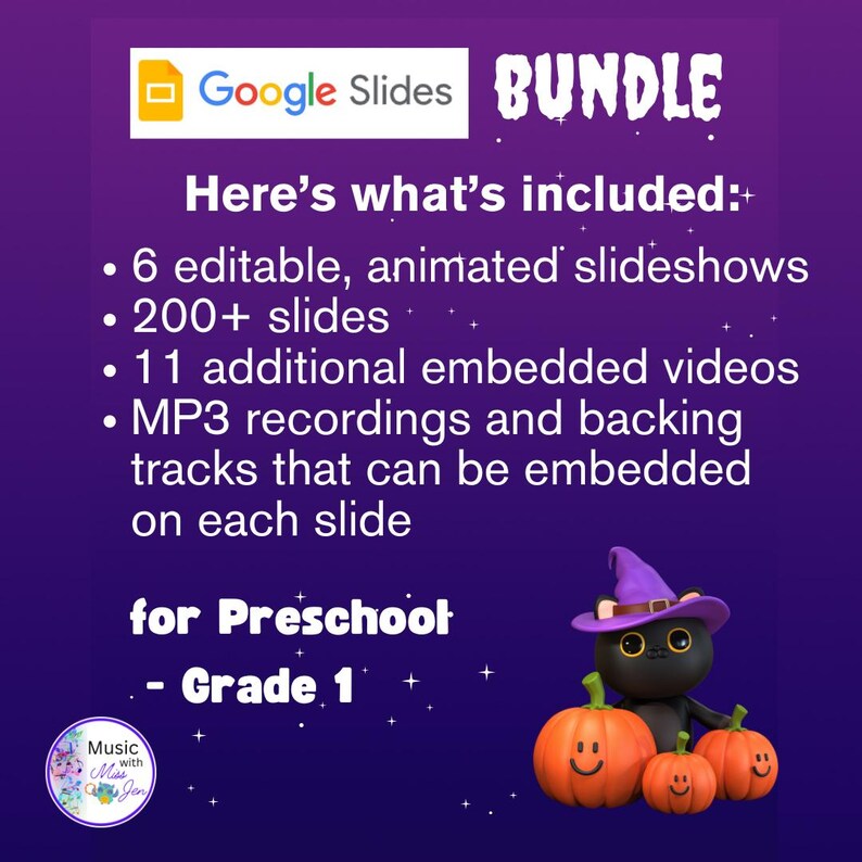 Not-so-scary Halloween Google Slides Bundle for Preschool - Grade 1 ...