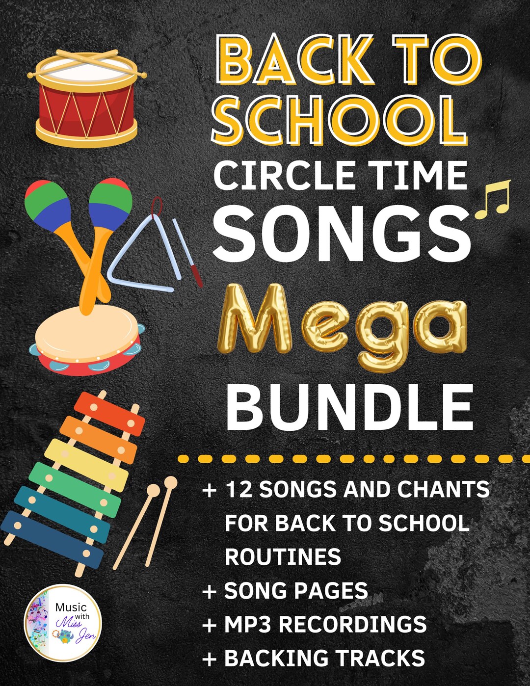 Circle Time Songs for Preschool Grade 2 MEGA BUNDLE Google Slides, MP3 ...