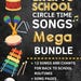 Circle Time Songs for Preschool Grade 2 MEGA BUNDLE Google Slides, MP3 ...