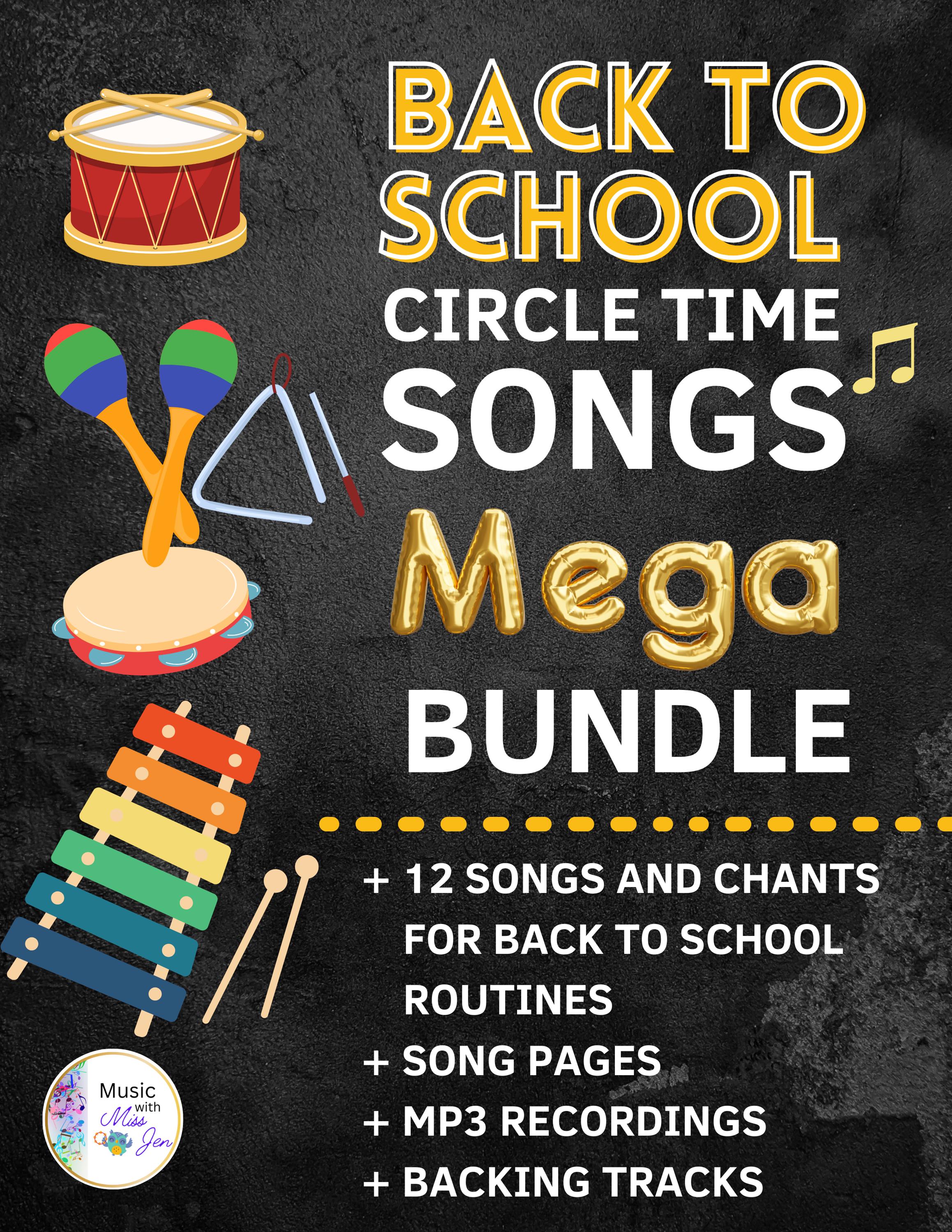 Circle Time Songs for Preschool - Grade 2 - MEGA BUNDLE - Google Slides ...