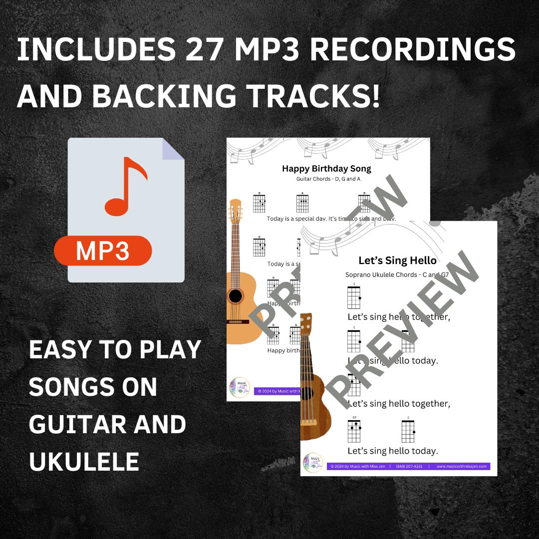 Preschool Circle Time Songs: MP3 Recordings & Printable Song Pages - Etsy