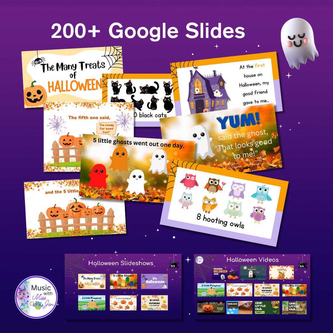 Not-so-scary Halloween Google Slides Bundle for Preschool - Grade 1 ...