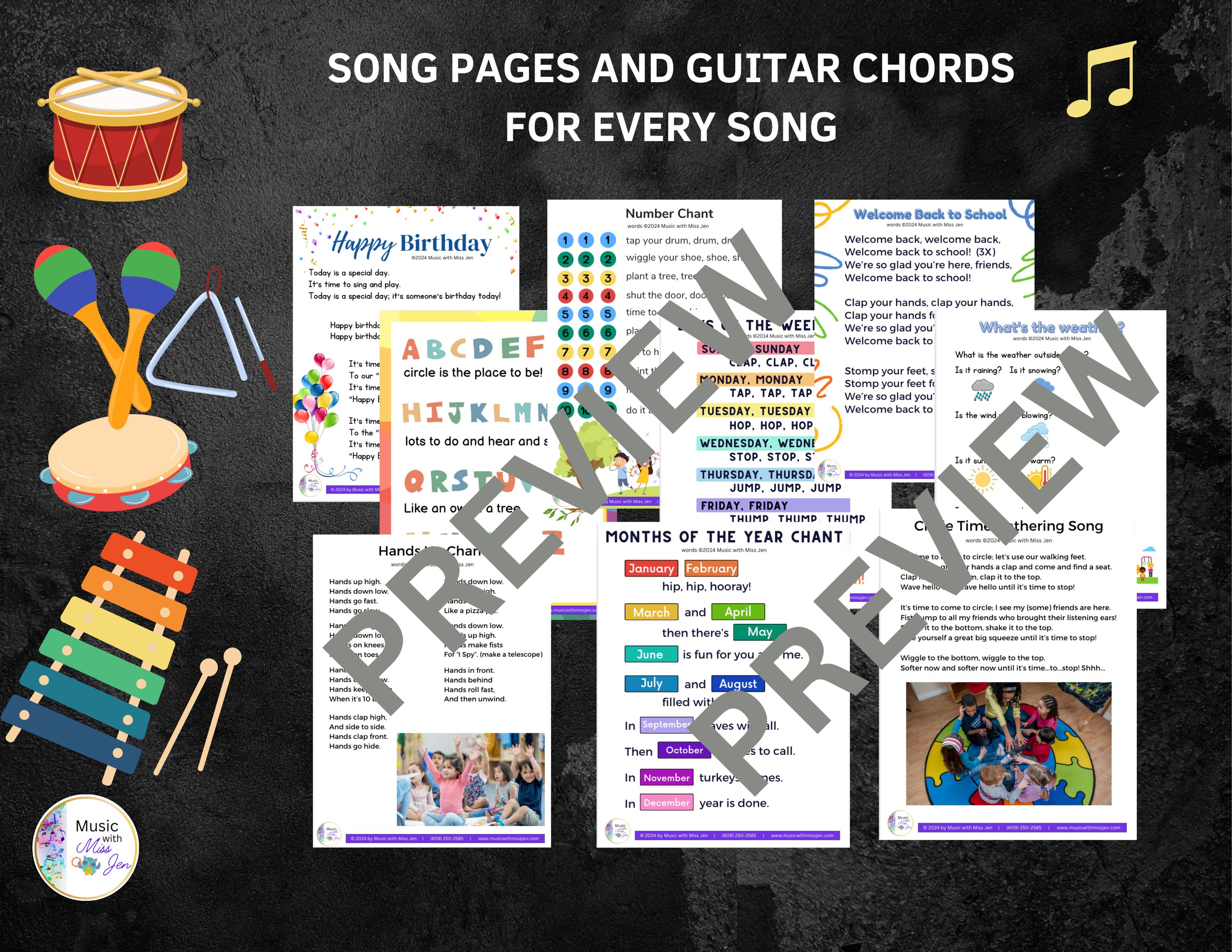 Circle Time Songs for Preschool - Grade 2 - MEGA BUNDLE - Google Slides ...