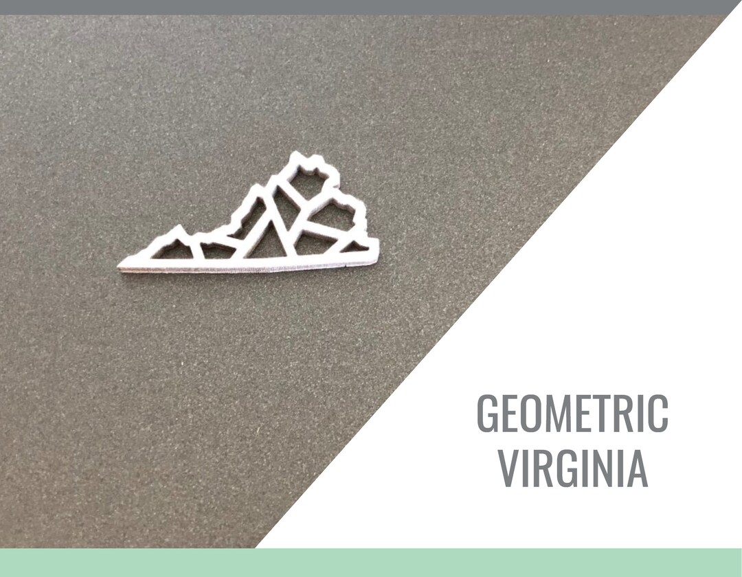 Virginia Geometrischer Zustand Outline für Glowforge Laser Cut Files ...