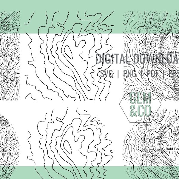 Oregon Topographic Map Svg - Etsy