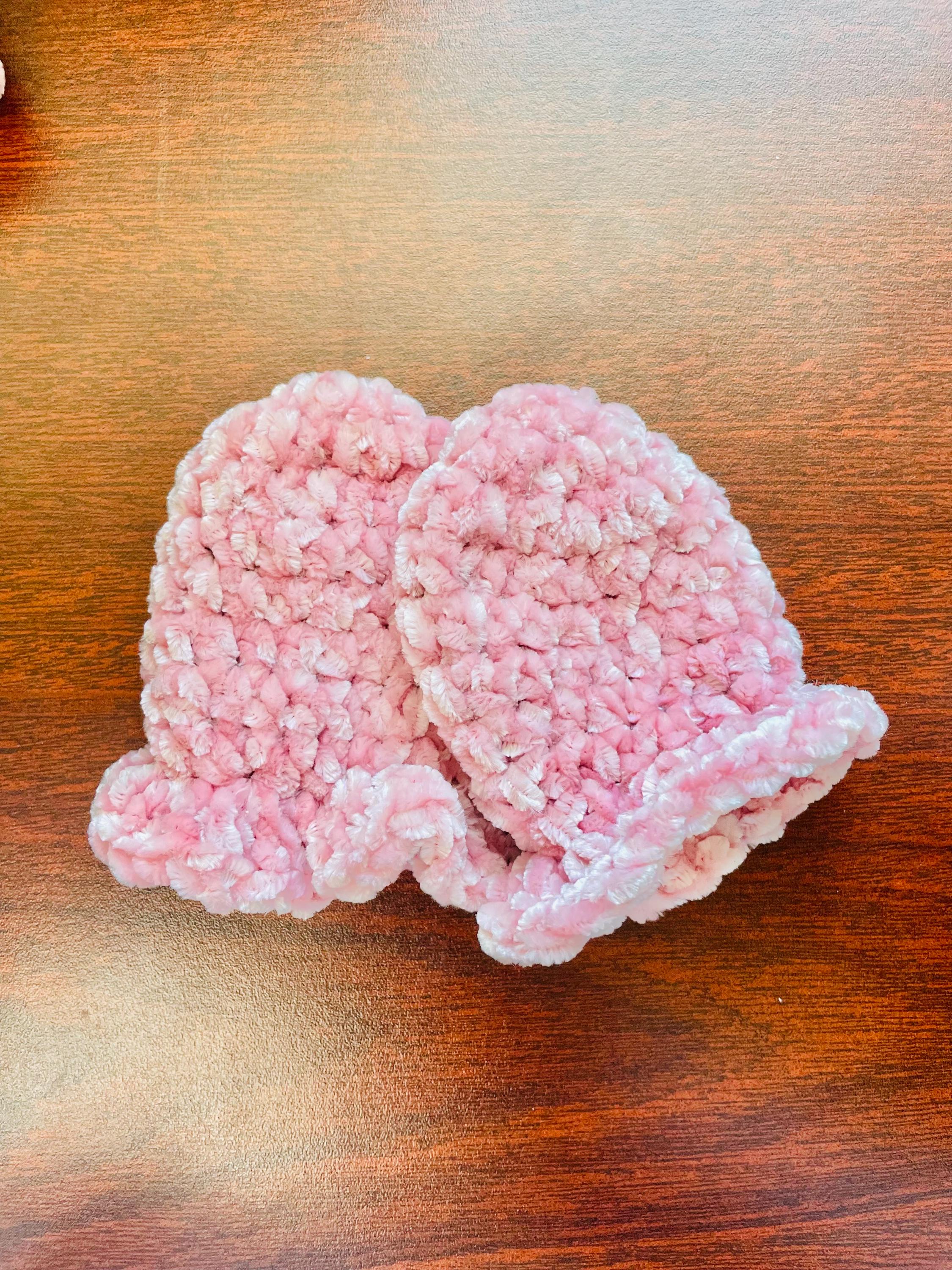 Handmade Newborn Crochet Mittens 0-3 Months Baby Soft Mittens Perfect ...