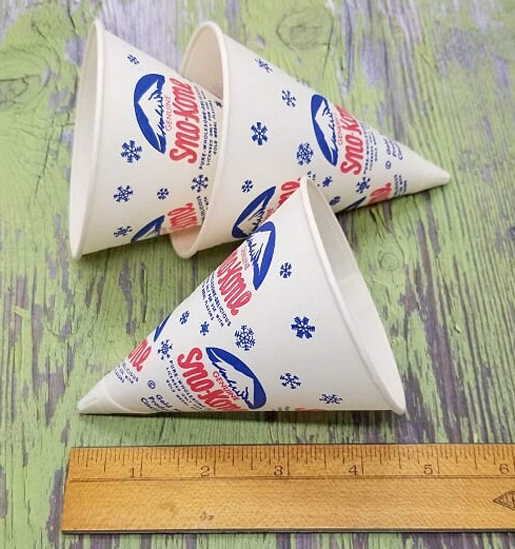 Vintage Sno-Kone Paper Cones Set of 3 For Crafting - Etsy.de