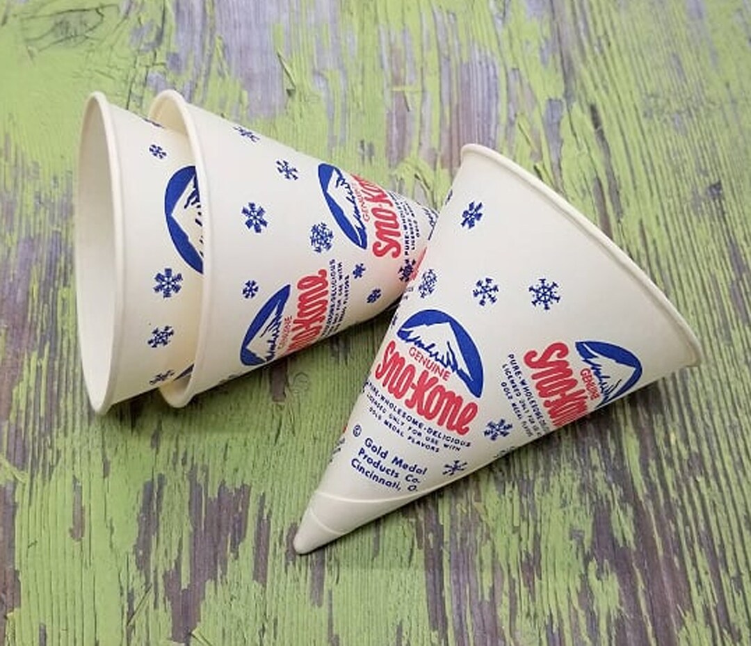 Vintage Sno-kone Paper Cones Set of 3 for Crafting - Etsy
