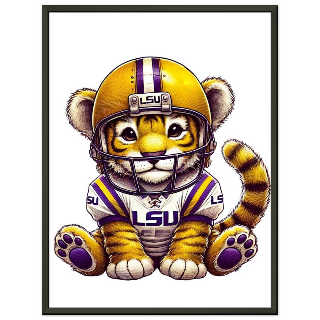 LSU Tiger Cub Premium Semi-glossy Paper Metal Framed Poster - Etsy