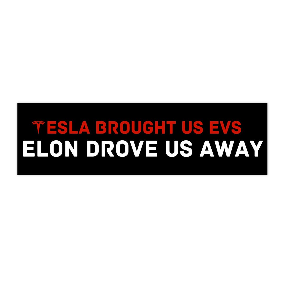 Evs Against Elon Bumper Sticker - Etsy