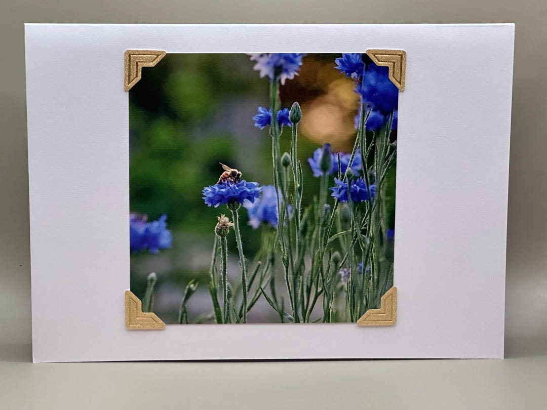 Floral Note Card, Botanical Note Card , Handmade Note Card, Original ...