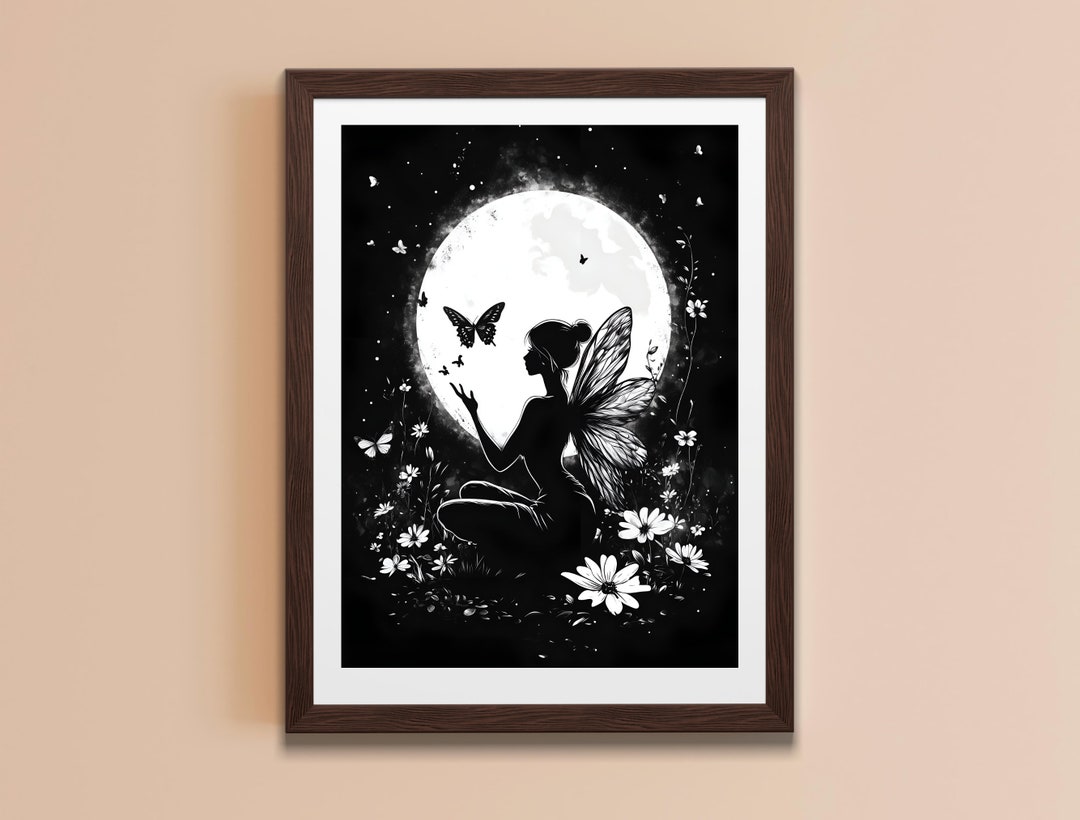 Celestial Fairycore Art Print Vintage Fairytale Decor for Girls Bedroom ...