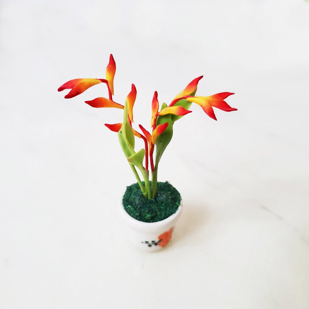 1 HELICONIA LOBSTER CLAWS Miniature Flower_handmade Flower, Long ...