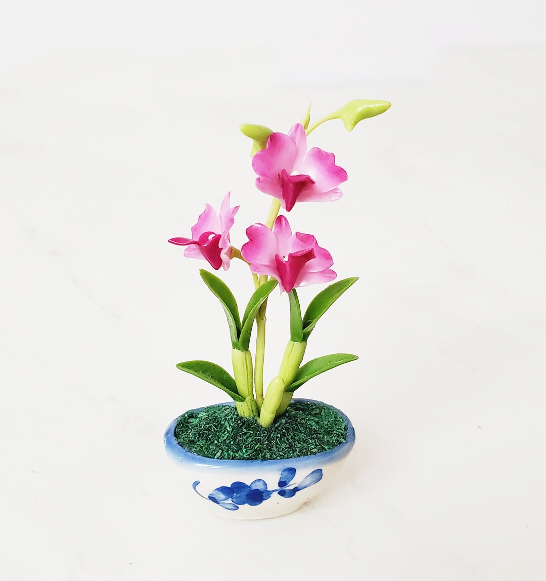 1 DENDROBIUM ORCHID Miniature Flower_handmade Flower, Long Lasting ...