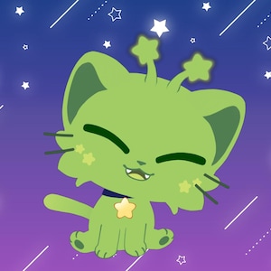 Modelo Vtuber de gato alienígena Glorp: avatar, modelo Live2D de cuerpo ...