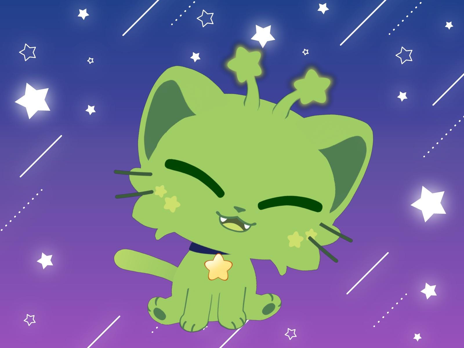Glorp Alien Cat Vtuber Model - Avatar, Full Body/fully Rigged Live2d ...