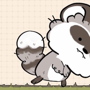 Modelo Vtuber de mapache - Avatar, modelo Live2D de cuerpo completo y ...