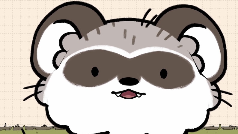 Raccoon Vtuber Model - Avatar, Full Body/fully Rigged Live2d Model ...