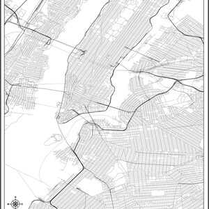 New York City Map Digital Download – Printable NYC Street Map ...