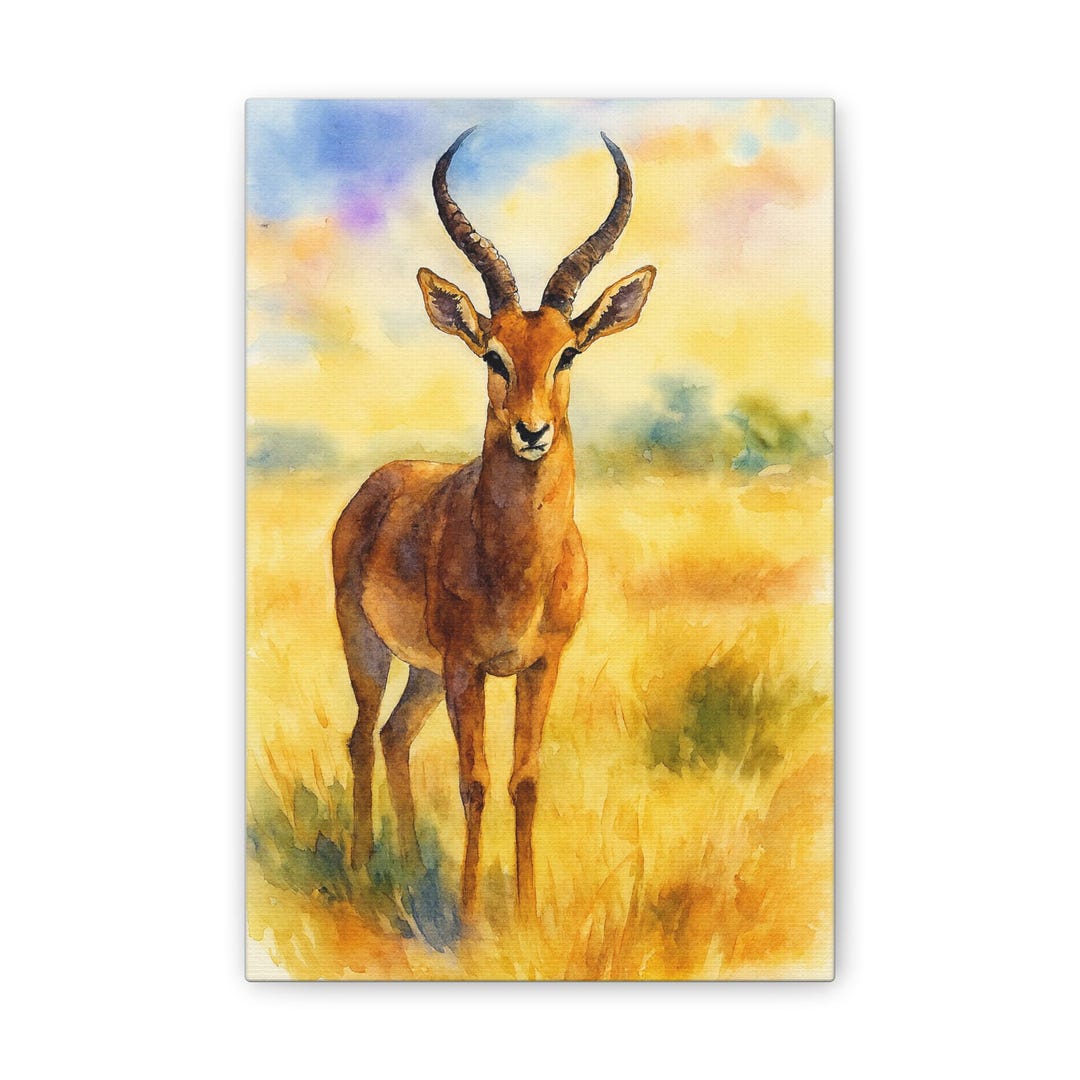 Antelope Canvas Art: Nature Wildlife Wall Decor - Etsy