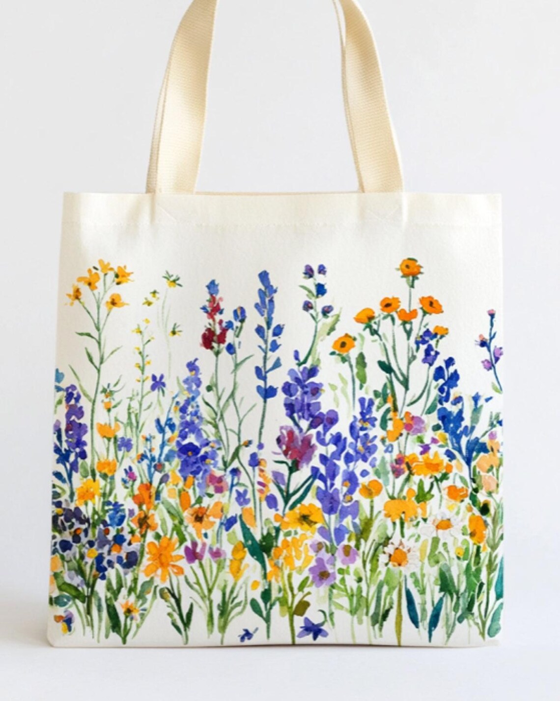 Personalized Tote Bags With Flower Pattern for Women, Tote Bag With ...