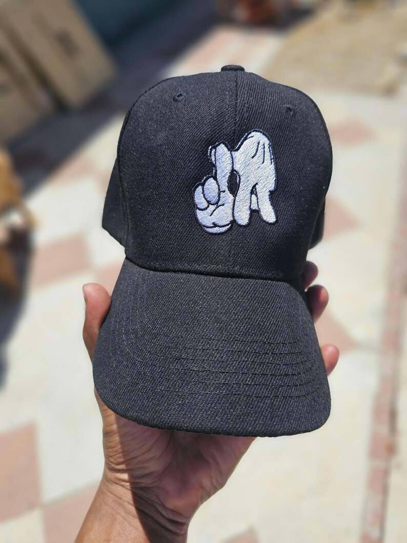 Cartoon LA Hands Pose Strapback Dad Hat - Etsy