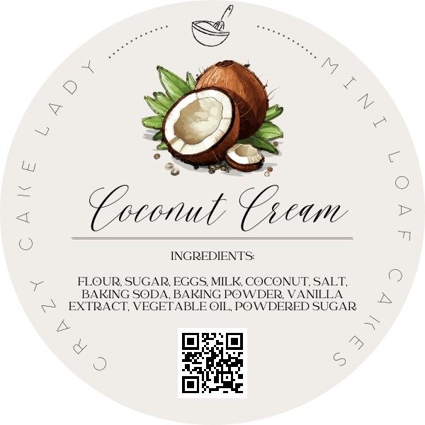 7 Cake Stickers - Mini Loaf Stickers - Customize Them With Ingredients ...