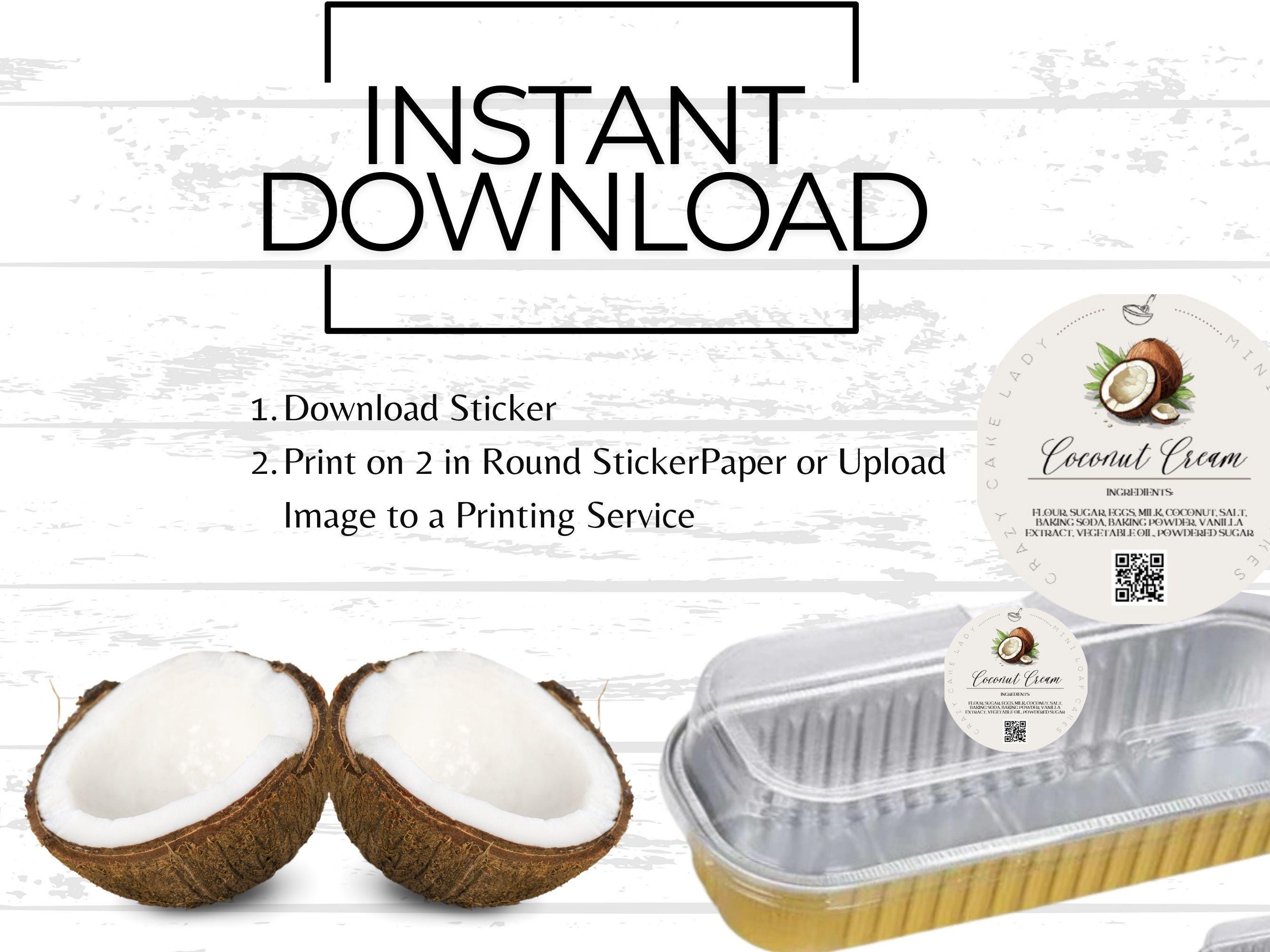 Mini Loaf Cake Labels - Strawberry Crunch Cake - Cake Labels- Cake ...