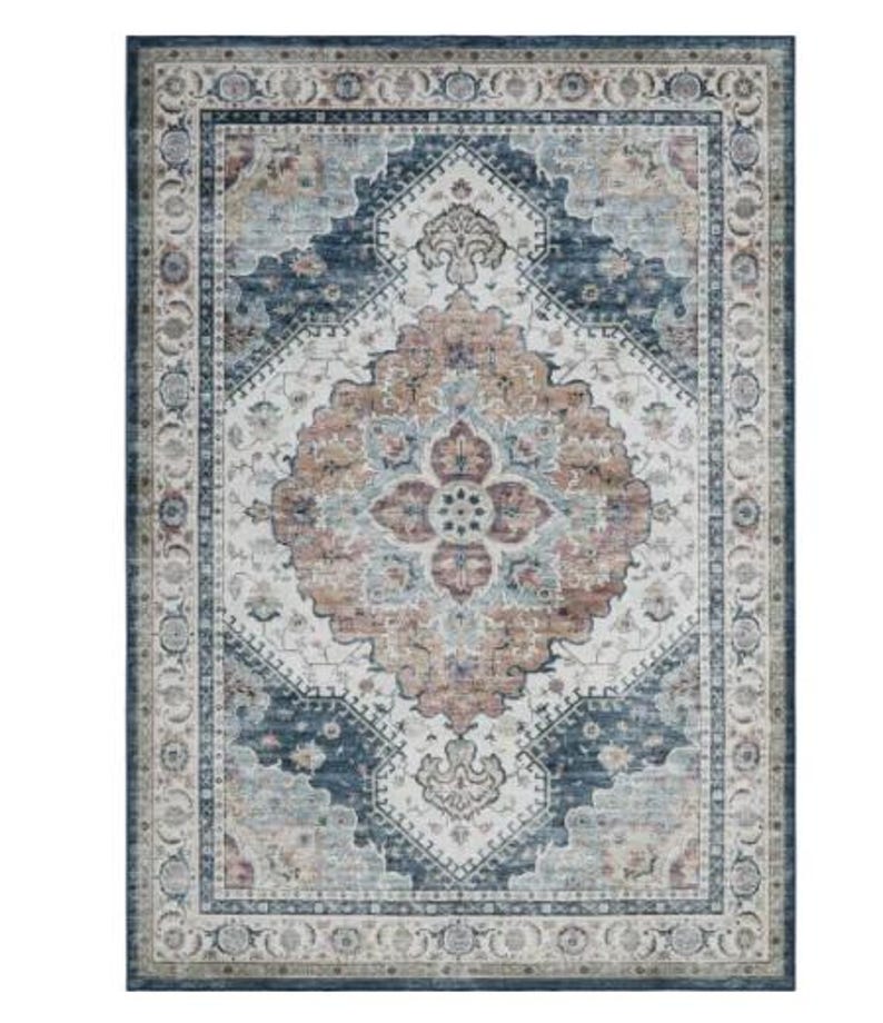 Wyatt & Ash 5x7 Washable Indoor Area Rug, Geraldine - Soft Machine ...