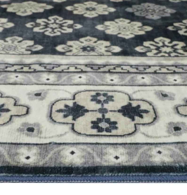 Wyatt & Ash Washable Indoor Area Rug Beatrice Design 5x7 Farmhouse Rug ...