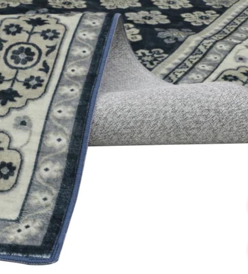 Wyatt & Ash Washable Indoor Area Rug Beatrice Design 5x7 Farmhouse Rug ...