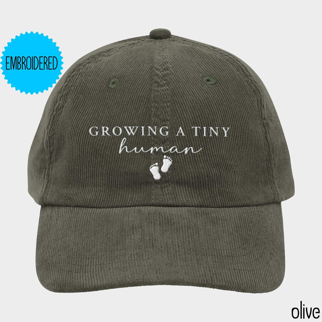 Growing a Tiny Human Hat,pregnancy Baby Announcement,gift for Mom to Be ...