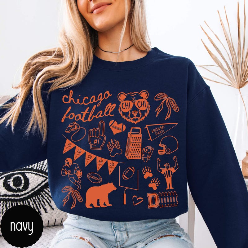 Chicago Bears Doodle Svg - Etsy