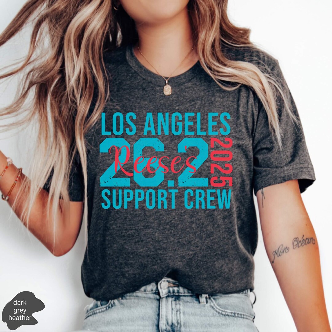 Personalized Los Angeles Marathon Support Crew Shirt,la Marathon Runner ...