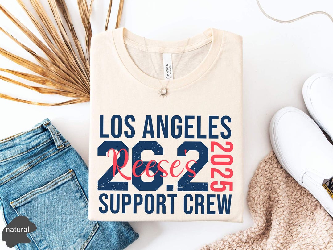 Personalized Los Angeles Marathon Support Crew Shirt,la Marathon Runner ...