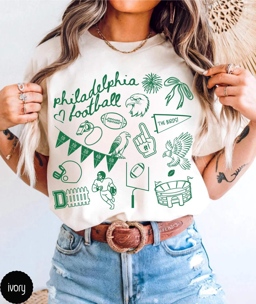 Philadelphia Football Comfort Colors Shirt,cute Trendy Philly Football ...