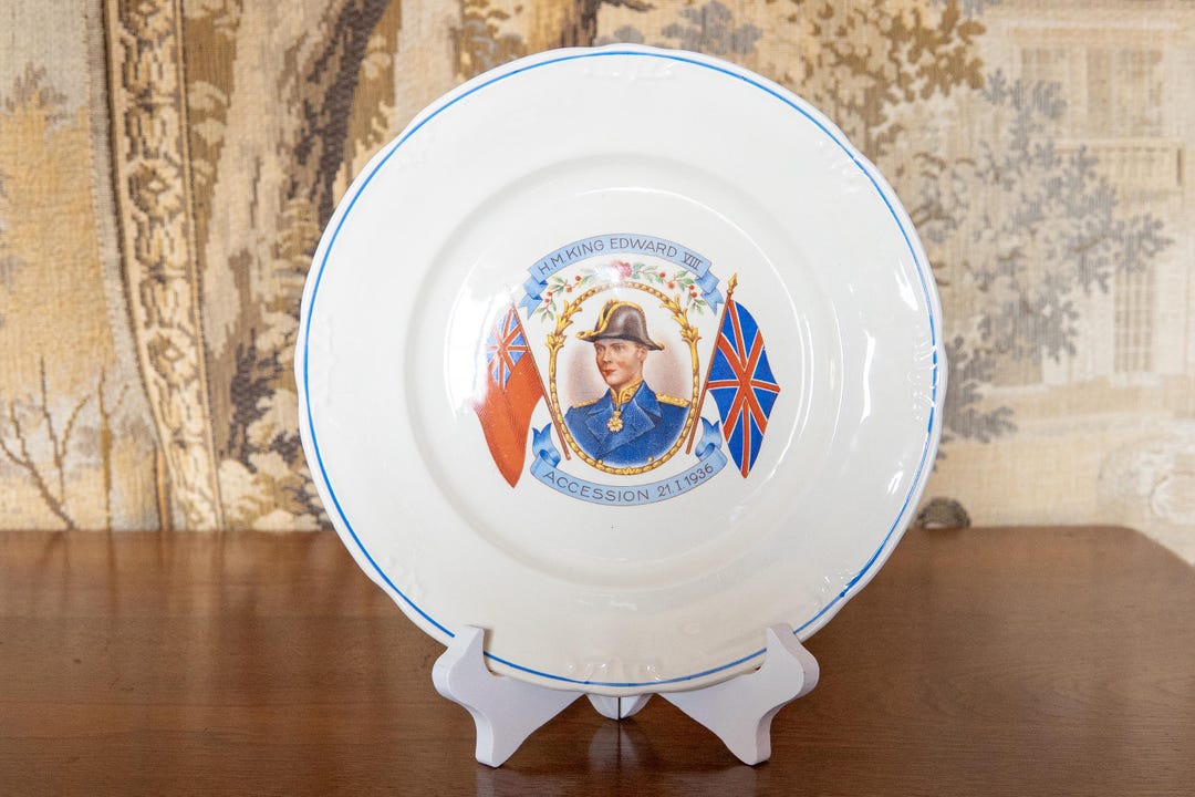 Rare King Edward VIII Coronation 1936 Collectible Plate - Etsy