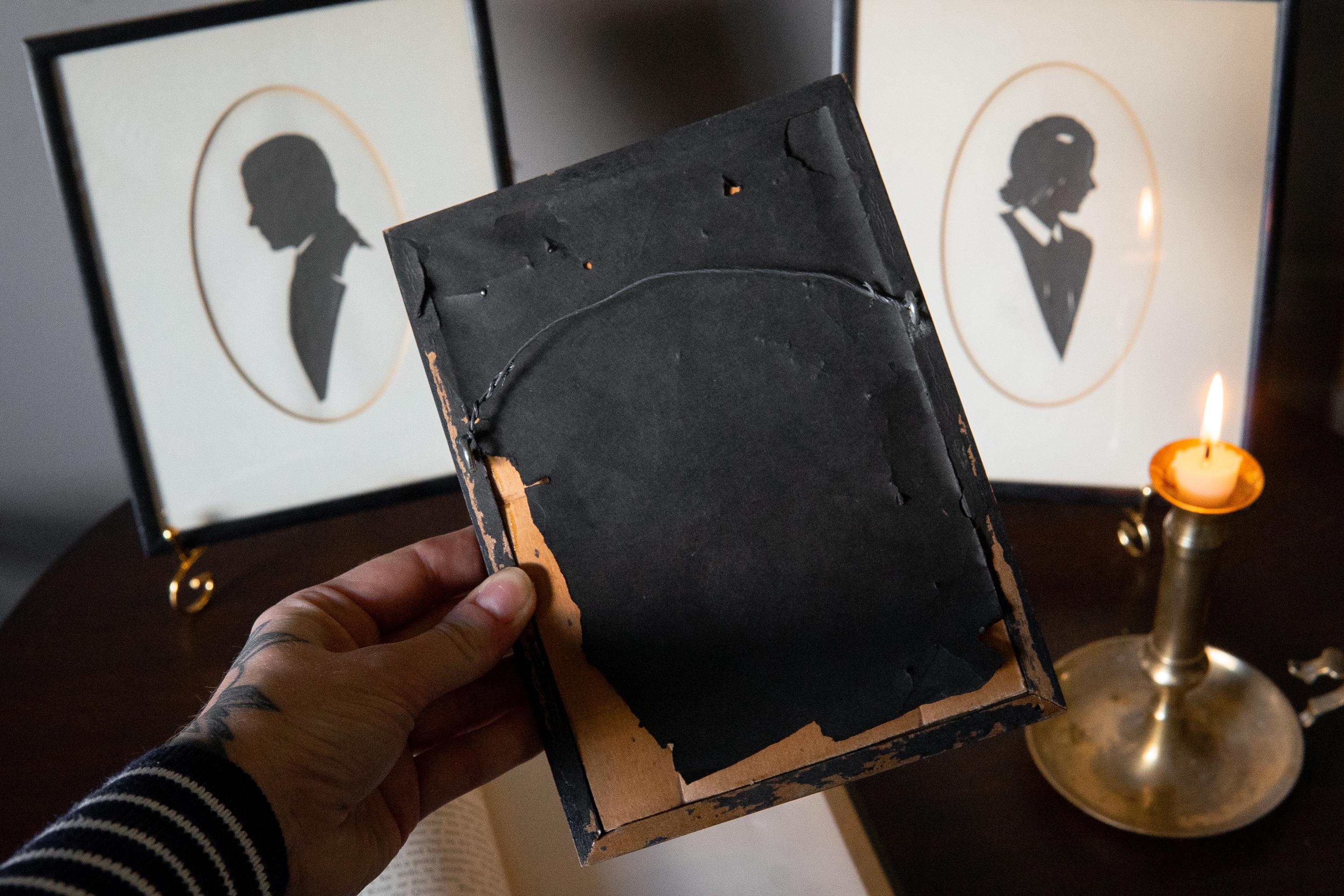 Set of 3 Vintage Silhouette Portraits Classic Black Cut Paper Art - Etsy