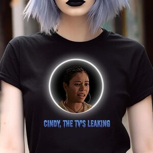 Cindy the Tv's Leaking Shirt, Funny Scary Movie Parody Tee, Regina Hall ...