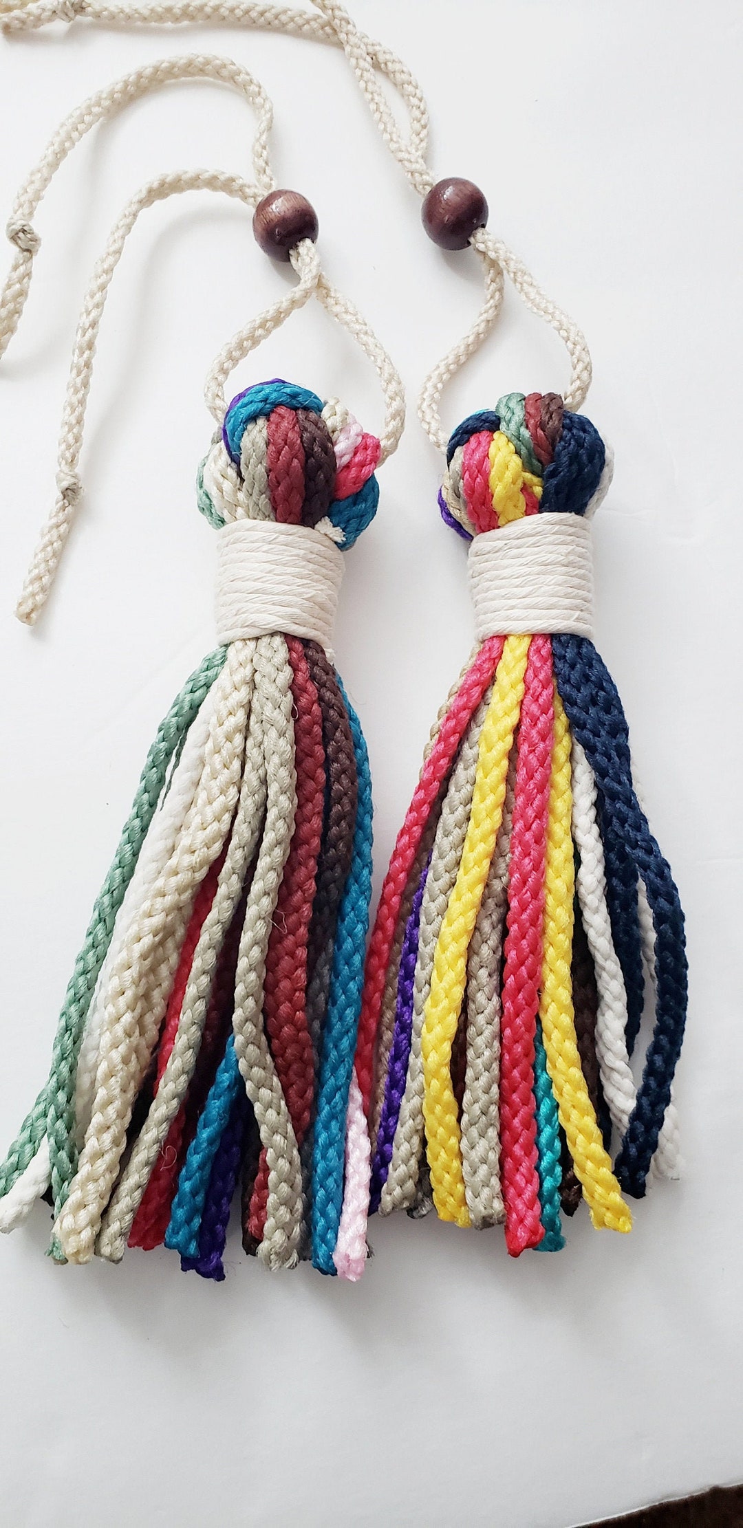 Macrame Tassels Curtain Tassels Colorful Tassels Curtain Tassel ...