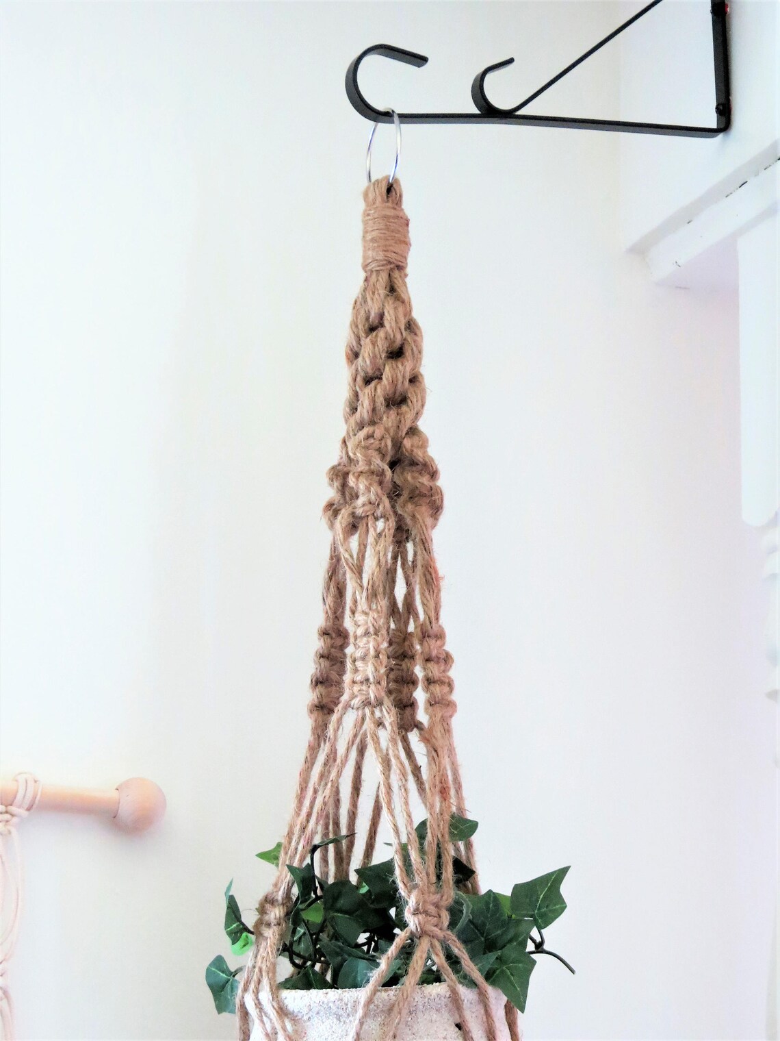 Triple Macrame Plant Hanger 3 tier Plant Hanger Jute Plant | Etsy