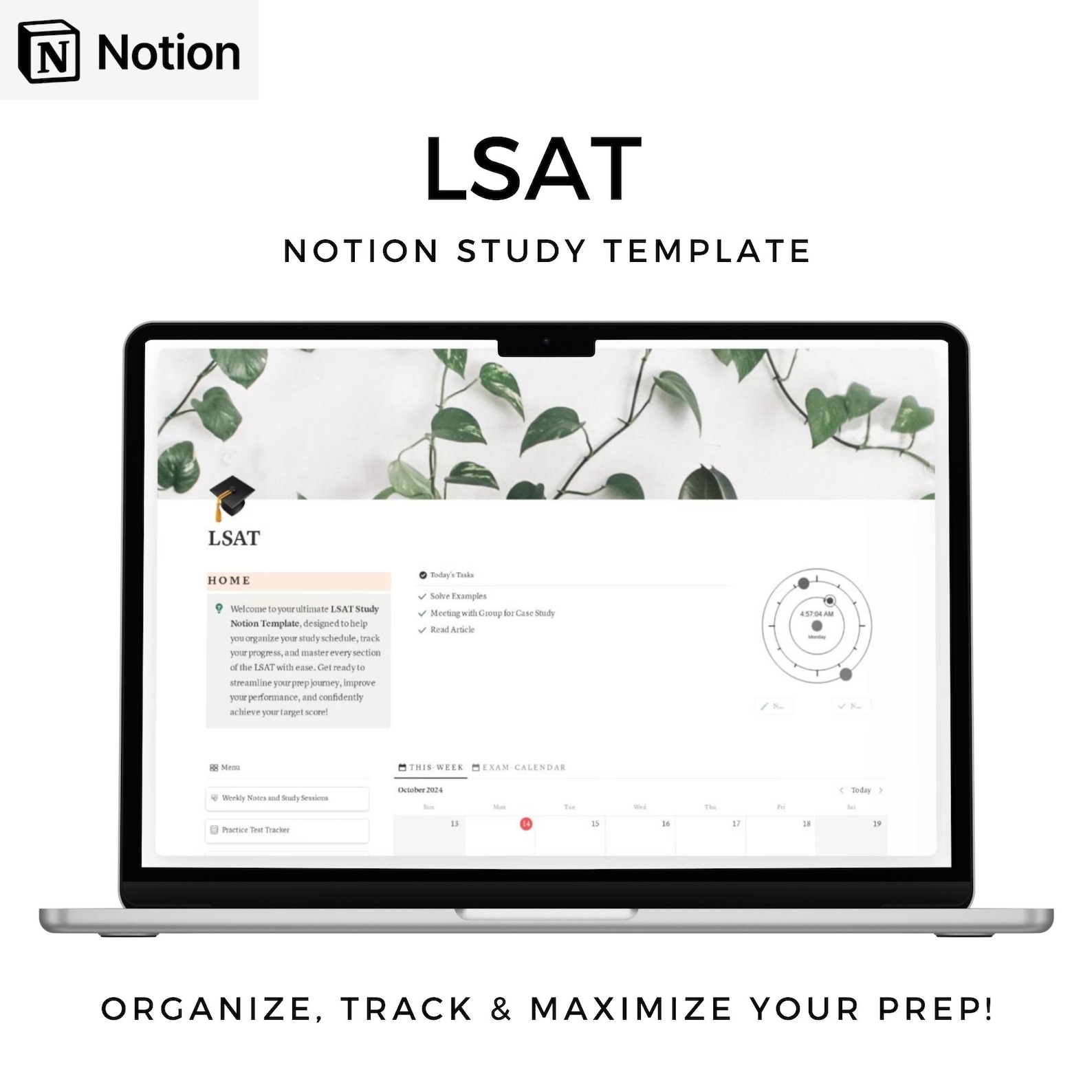 Ultimate LSAT Notion Template | All-in-one LSAT Study System for Top ...